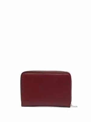 JIL SANDER Zip-around Leather Wallet - Red