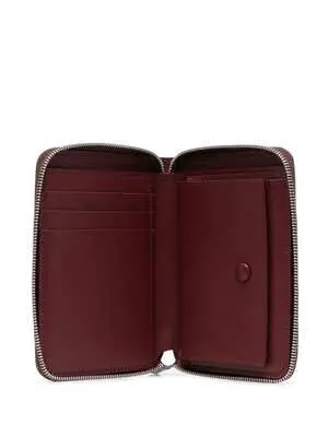 JIL SANDER Zip-around Leather Wallet - Red