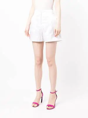 Shiatzy Chen High-waisted Straight Leg Shorts