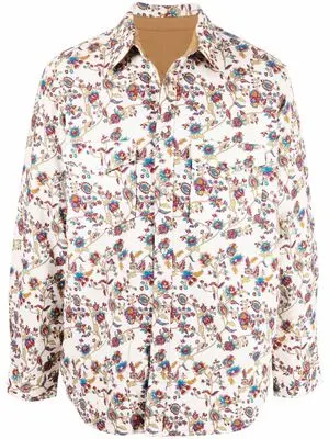 MARANT Floral-print Cotton Shirt Jacket