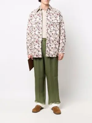 MARANT Floral-print Cotton Shirt Jacket
