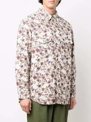 MARANT Floral-print Cotton Shirt Jacket