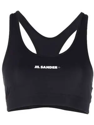 JIL SANDER Logo-print Sports Bra - Black