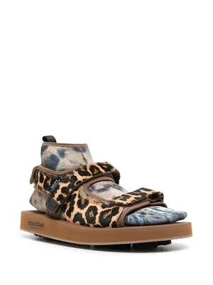 DOUBLET Animal-foot Layered Sandals