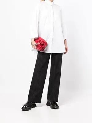 Shiatzy Chen Cotton Mandarin-collar Shirt