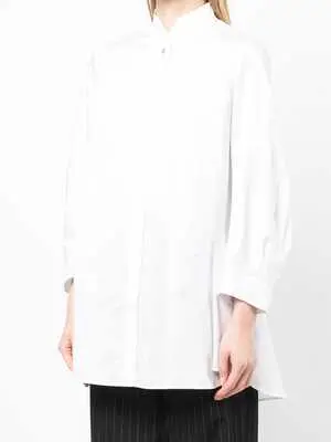Shiatzy Chen Cotton Mandarin-collar Shirt