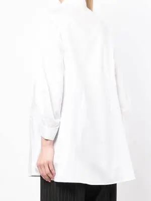 Shiatzy Chen Cotton Mandarin-collar Shirt