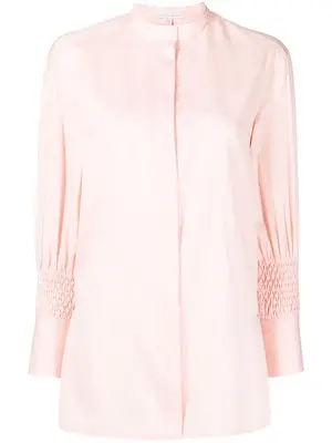 Shiatzy Chen Band Collar Shirts For Women