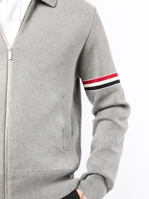 Thom Browne Rwb Stripe Cardigan