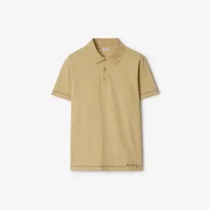 Burberry Cotton Polo Shirt Birch