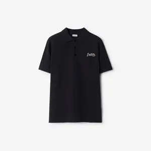 Burberry Cotton Polo Shirt Coal
