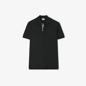 Burberry Cotton Polo Shirt Marsh Green