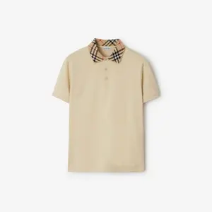 Burberry Cotton Polo Shirt Nutmeg