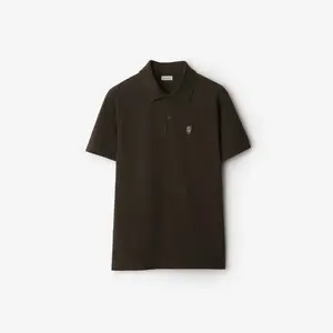 Burberry Cotton Polo Shirt Shadow