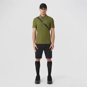 Burberry Cotton Polo Shirt Spruce Green