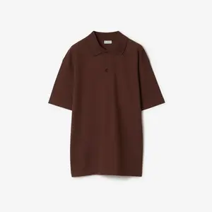 Burberry Cotton Polo Shirt Treacle