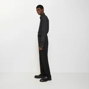 Burberry Grain De Poudre Wool Tuxedo Trousers