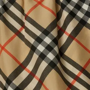 Burberry Check Silk Shorts - Sand