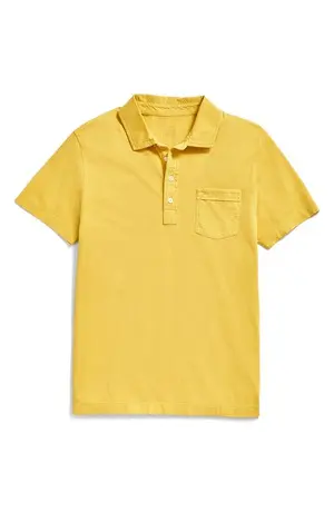Billy Reid BILLY REID Pensacola Organic Cotton Polo Chartreuse