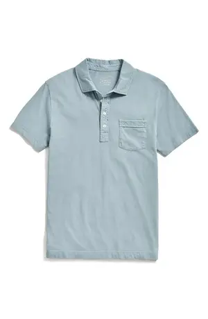 Billy Reid BILLY REID Pensacola Organic Cotton Polo Denim Blue