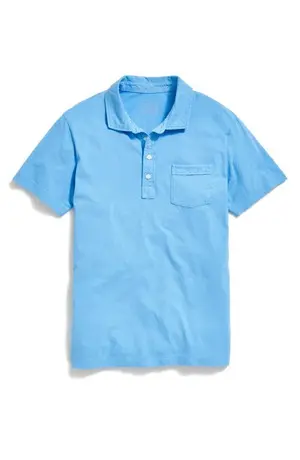 Billy Reid BILLY REID Pensacola Organic Cotton Polo French Blue