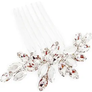 Brides & Hairpins Vasiliki Crystal Hair Comb - Silver