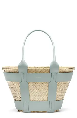 DEMELLIER DeMellier Santorini Woven Tote Sage Smooth