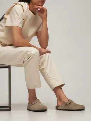 BIRKENSTOCK Boston Soft Suede Sandals