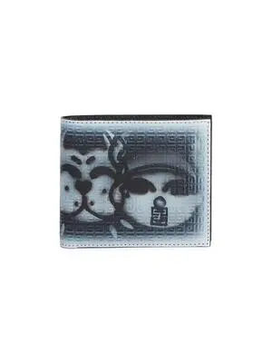 Givenchy 8Cc Billfold Logo-Embossed Leather Wallet - Black White