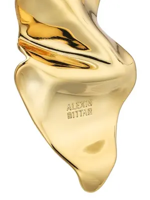 Alexis Bittar Crumpled 14k Goldplated Post Earrings