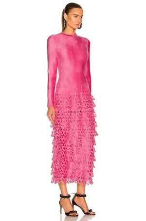 Alaïa Long Velvet Dress