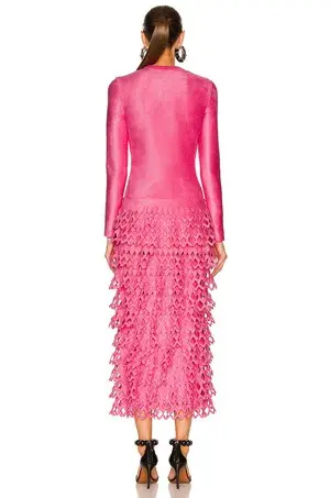 Alaïa Long Velvet Dress