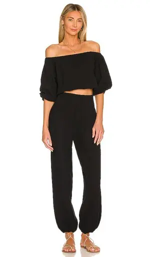 BOBI Relaxed Fit Cotton Gauze Pant