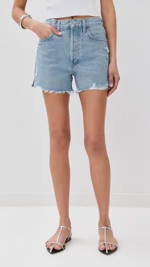 AGOLDE Dee Vintage High-rise Denim Shorts - Muse