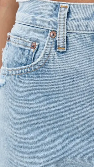 AGOLDE Dee Vintage High-rise Denim Shorts - Muse