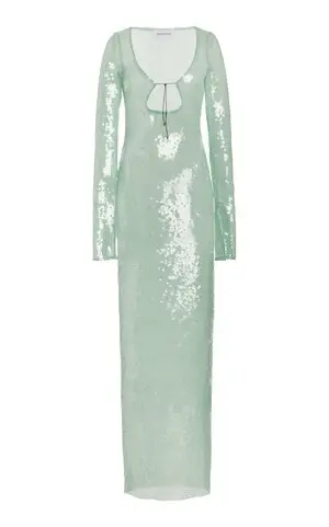16Arlington Solaria Sequined Maxi Dress
