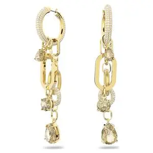 SWAROVSKI Swarovski Imber Drop Earrings With Gold Finish And Crystal Embellishments Brown