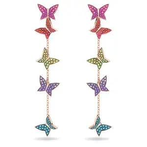 SWAROVSKI Swarovski Idyllia Lilia Drop Earrings Pink
