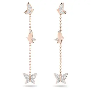 SWAROVSKI Idyllia Lilia Drop Earrings - White