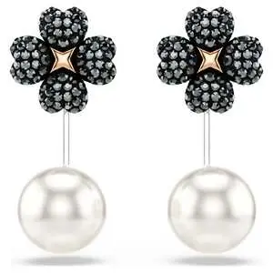 SWAROVSKI Latisha Convertible Earrings Black