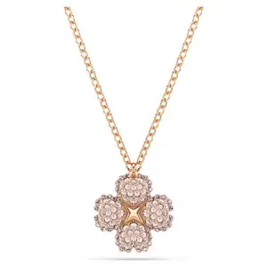 SWAROVSKI Latisha Pendant Necklace With Rose Gold Finish And Crystals - Pink