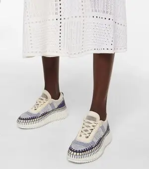 Chloé Nama Mesh Sneakers - Blue