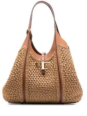 TOD'S Raffia Tote Bag