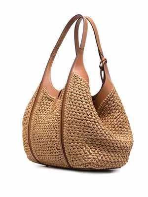 TOD'S Raffia Tote Bag