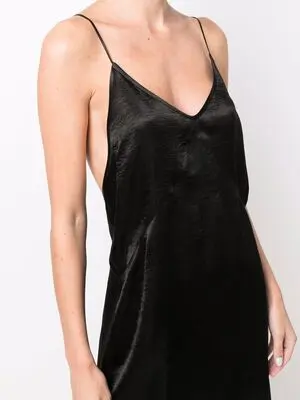 Dsquared2 Satin-finish Midi Dress - Black