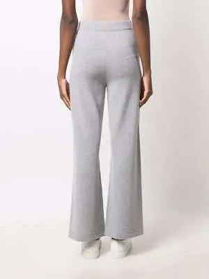 PAULA Wide-leg Cashmere Trousers - Grey