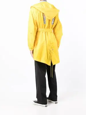 FUMITO GANRYU Reflective Panel Hooded Raincoat