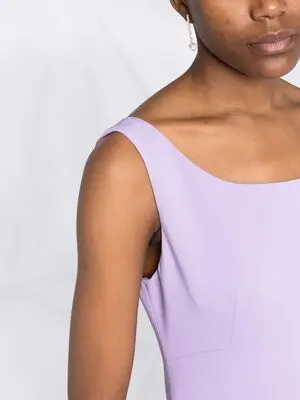 Moschino Heart-button Pleated Mini Dress