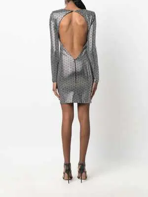 Philipp Plein Crystal-embellished Mini Dress - Black