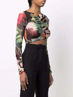 Philipp Plein Flowers Long-sleeve Top
